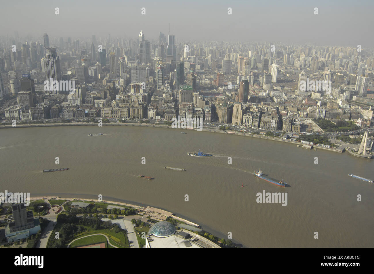 geography / travel, China, Shanghai, city view / cityscape, Bund River ...