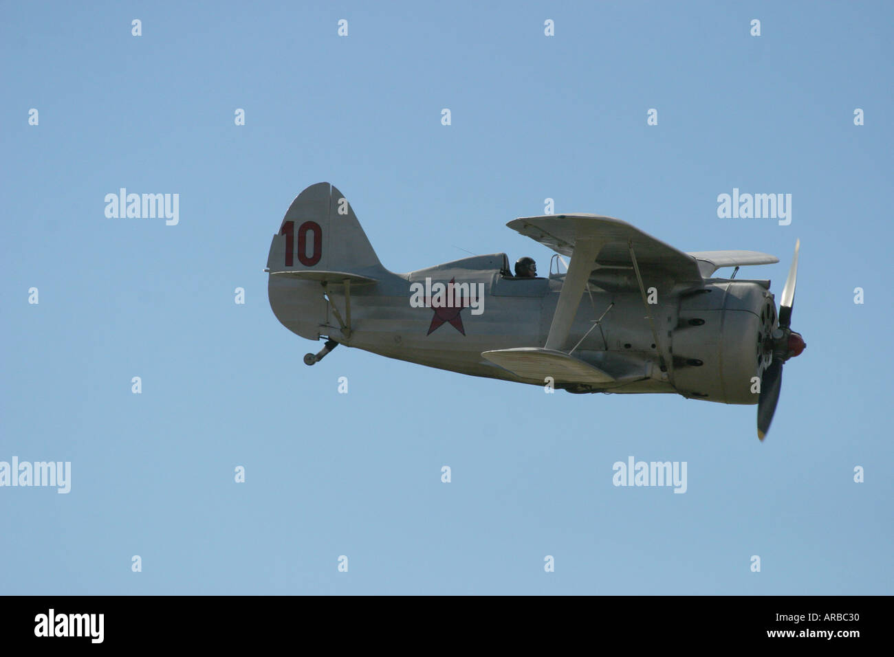 Polikarpov I 153 Biplane Russian WWII fighter plane Stock Photo - Alamy