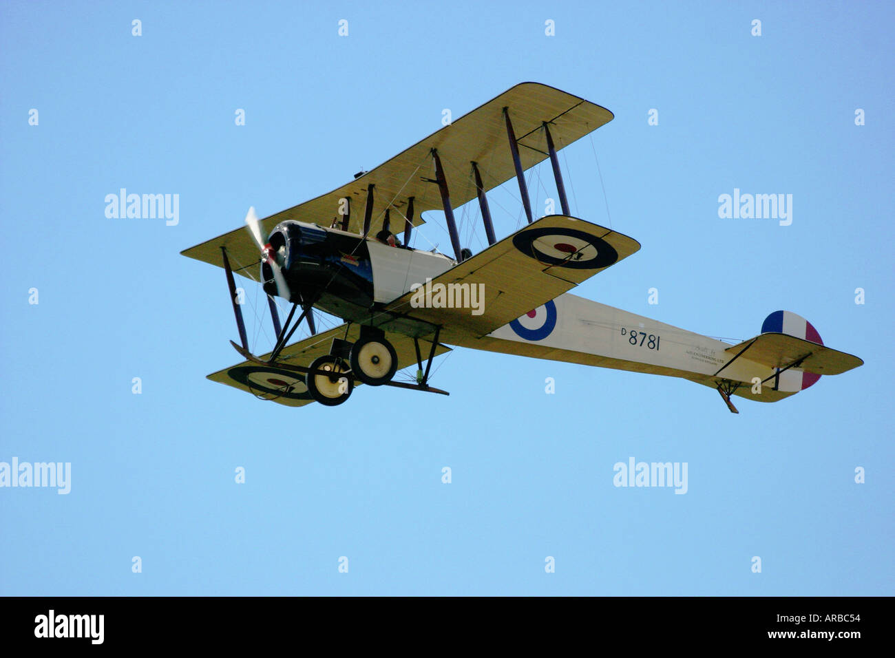 Avro biplane pilot ww1 hi-res stock photography and images - Alamy