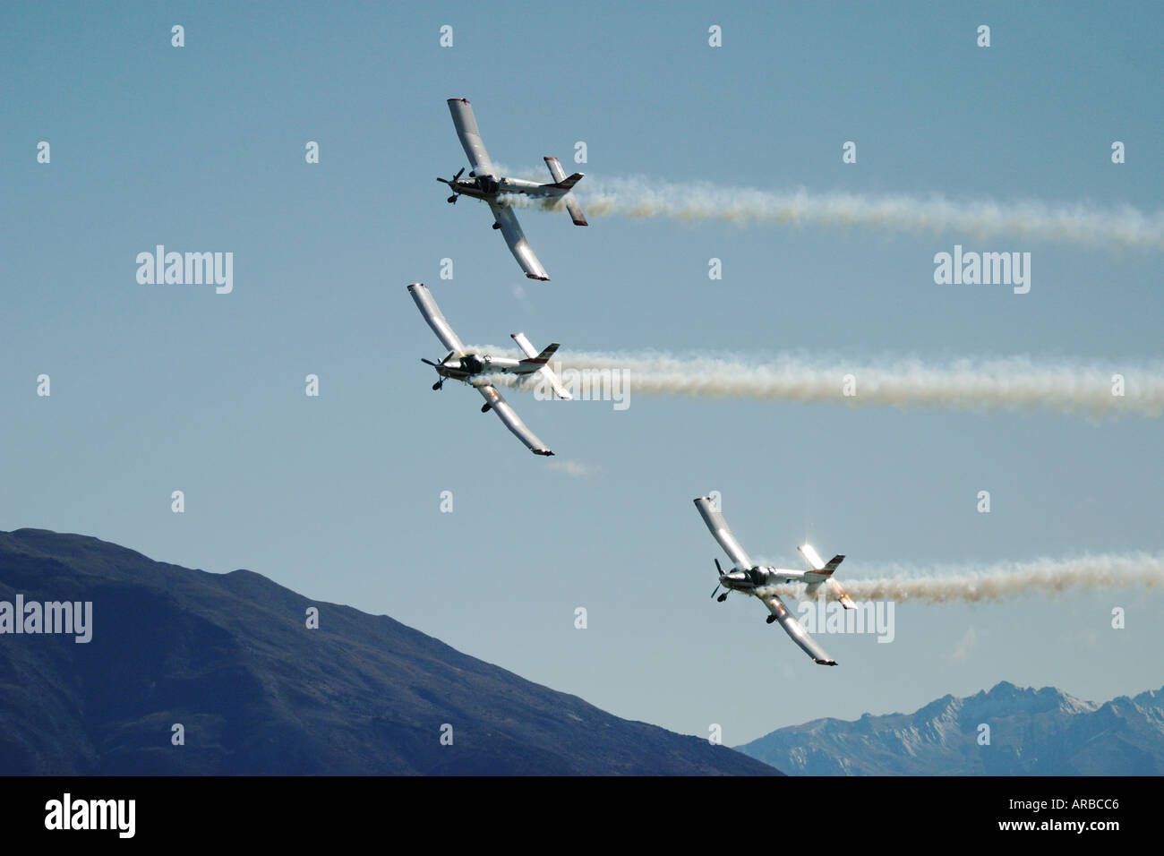Aerial Topdressing Aerobatic Display Team Cresco Fletcher Planes Stock ...