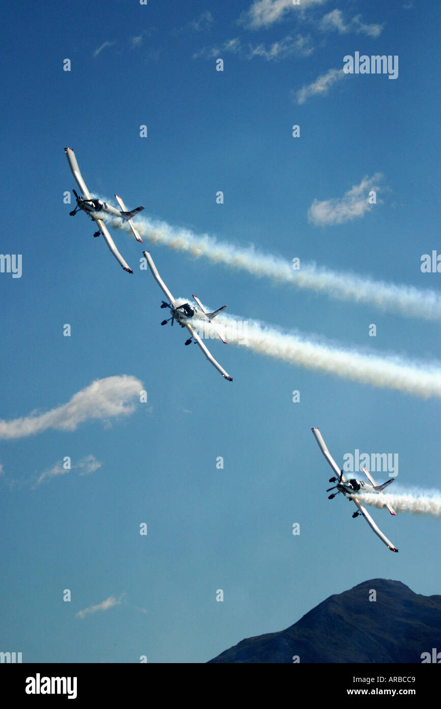 Aerial Topdressing Aerobatic Display Team Cresco Fletcher Planes Stock ...