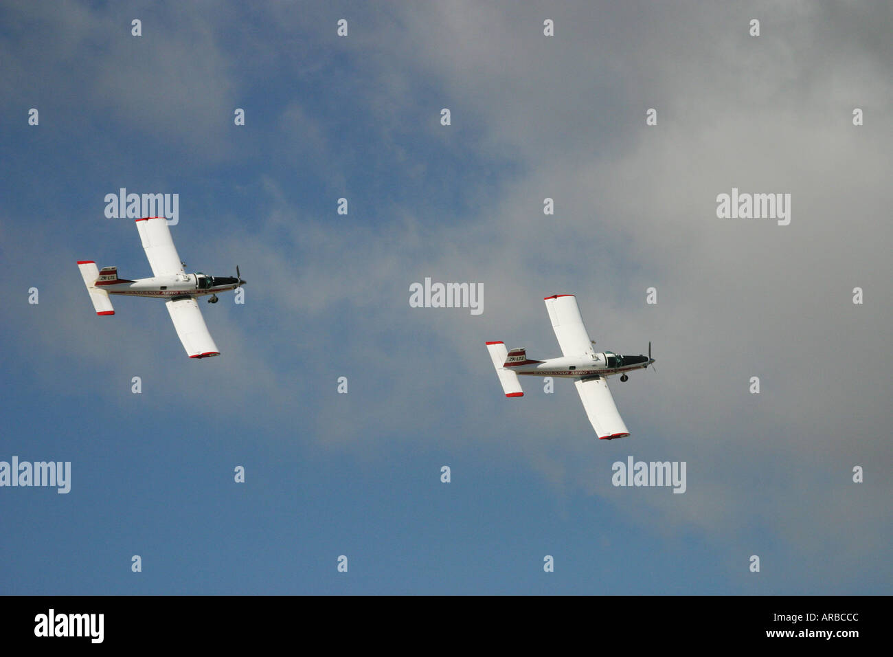 Aerial Topdressing Aerobatic Display Team Cresco Fletcher Planes Stock ...