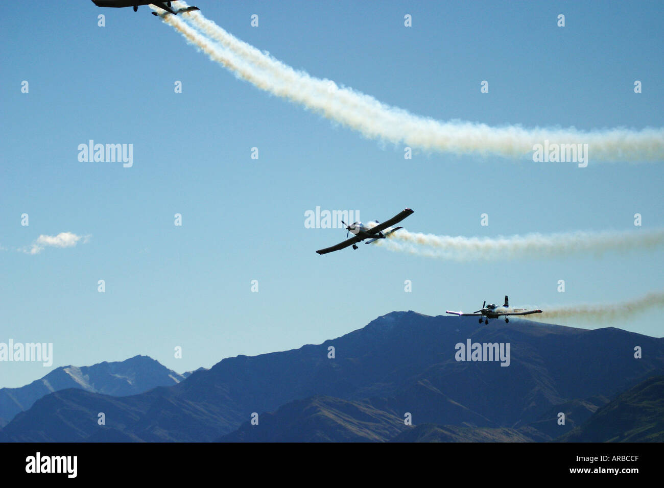 Aerial Topdressing Aerobatic Display Team Cresco Fletcher Planes Stock ...