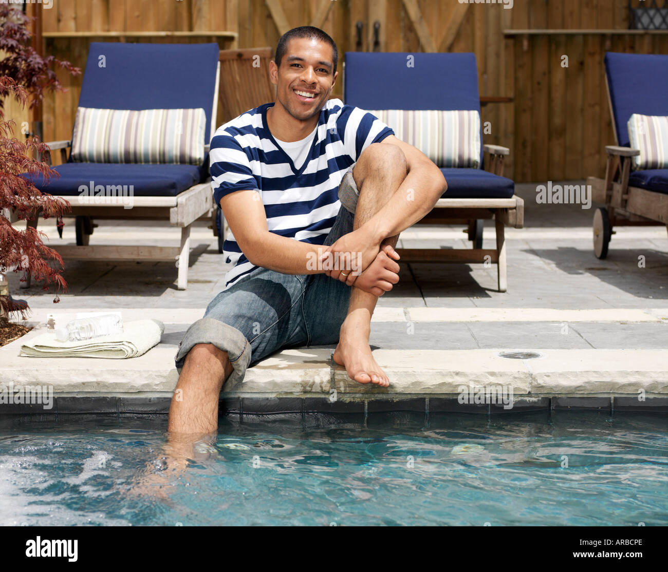 Lifestyle Holiday Pool Patio High Resolution Stock Photography and ...