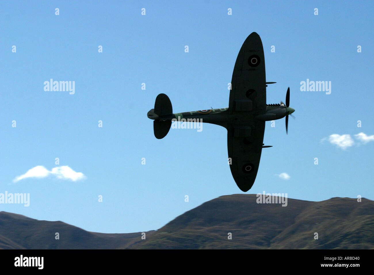 Supermarine Spitfire British and allied WWII Fighter Plane Stock Photo ...