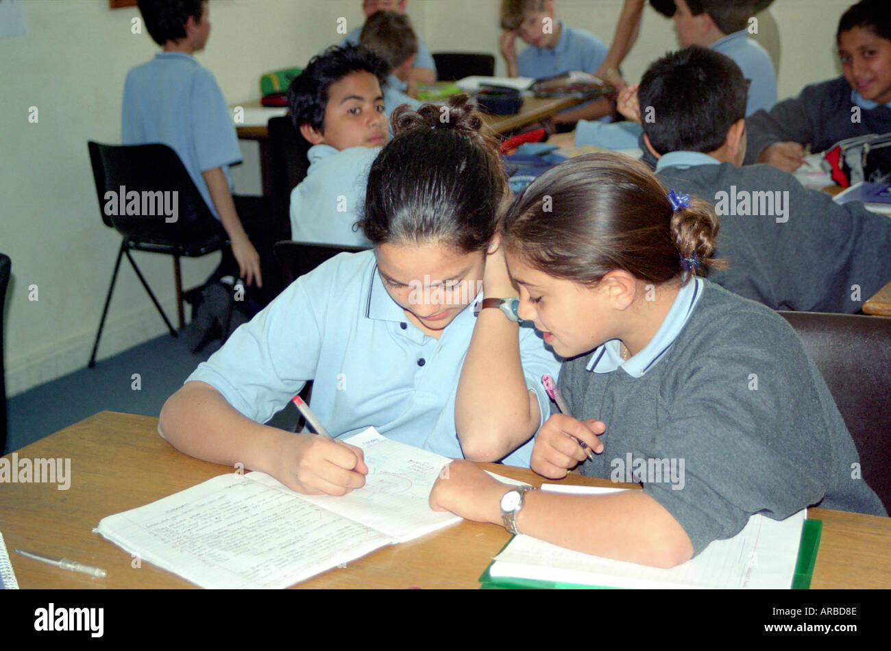 school children in classroom Stock Photo - Alamy