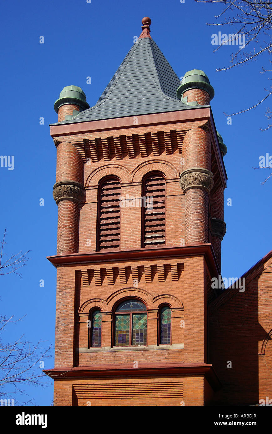 Red brick corbel hi-res stock photography and images - Alamy