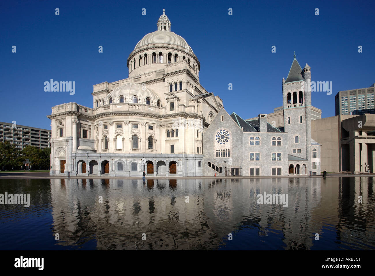 Christian science plaza hi-res stock photography and images - Alamy