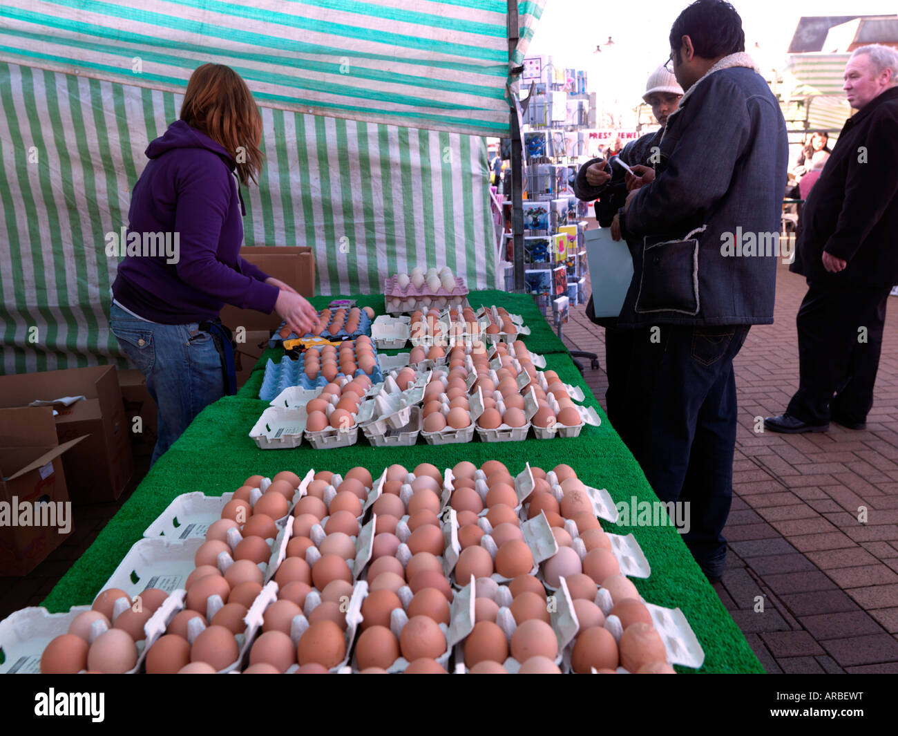 Surrey england epsom market stall hi-res stock photography and images ...