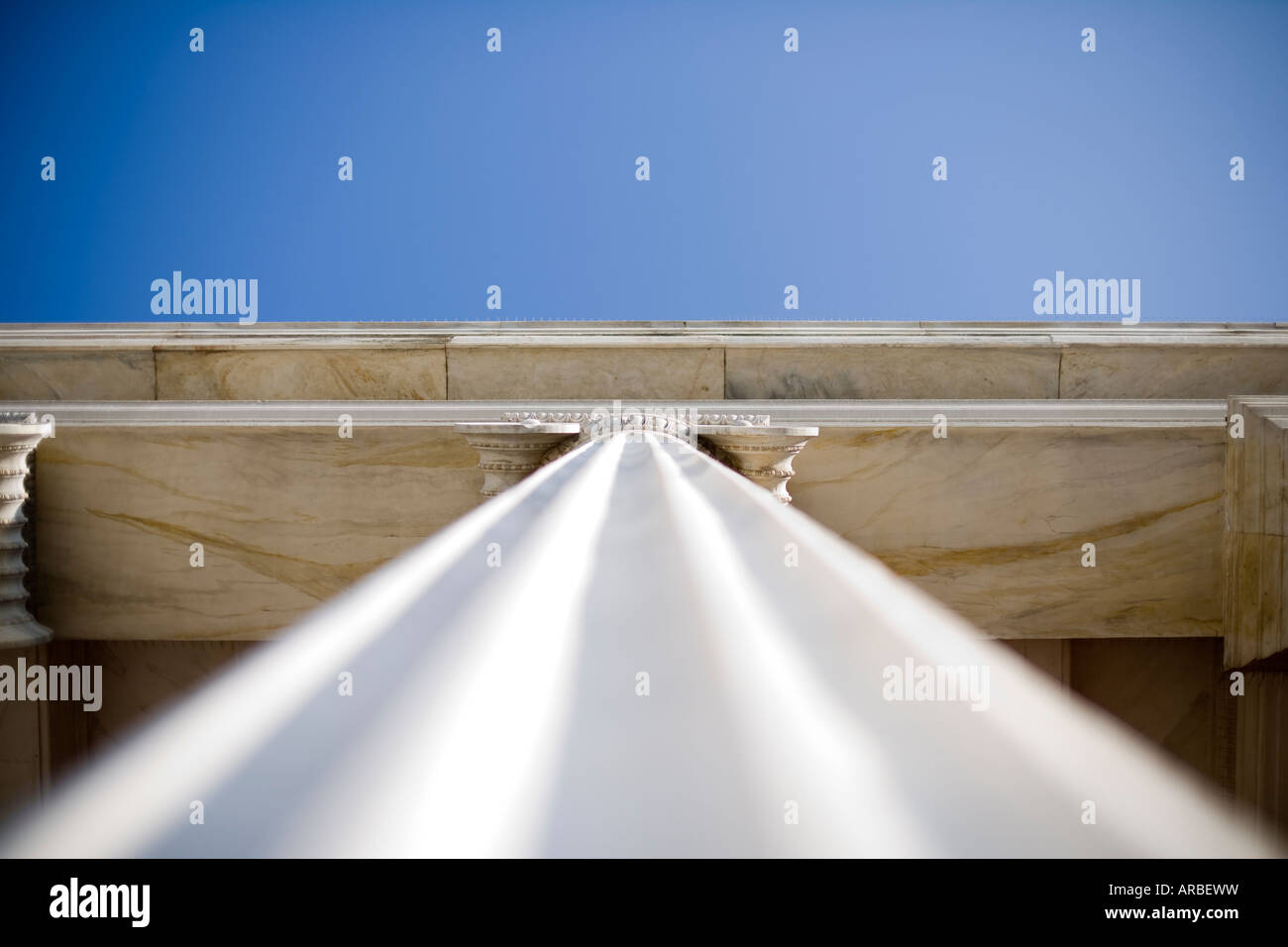 detail of a Greek ancient stone monument column Stock Photo - Alamy