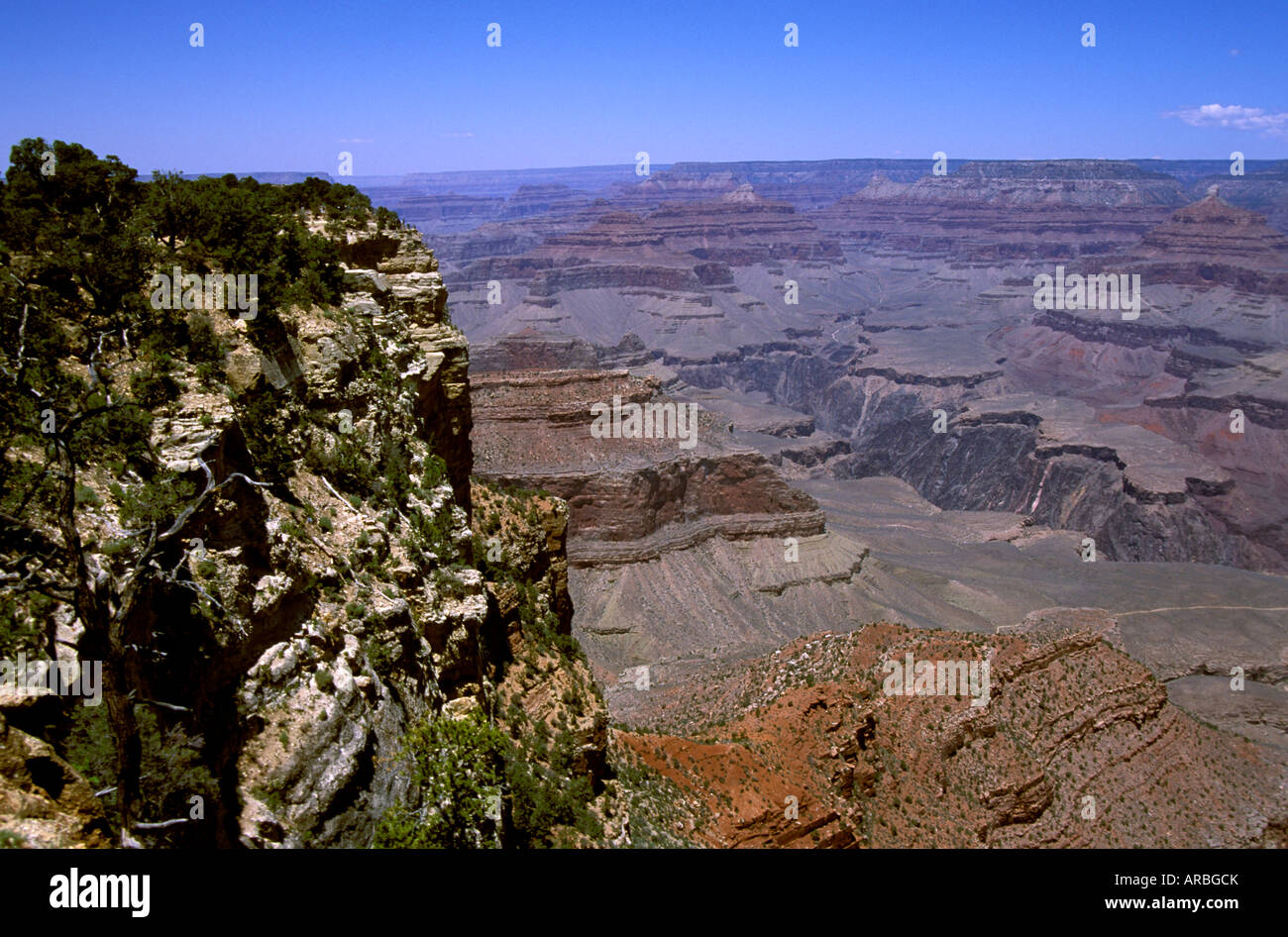AZ View from South Rim of Grand Canyon National Park Arizona erosion ...