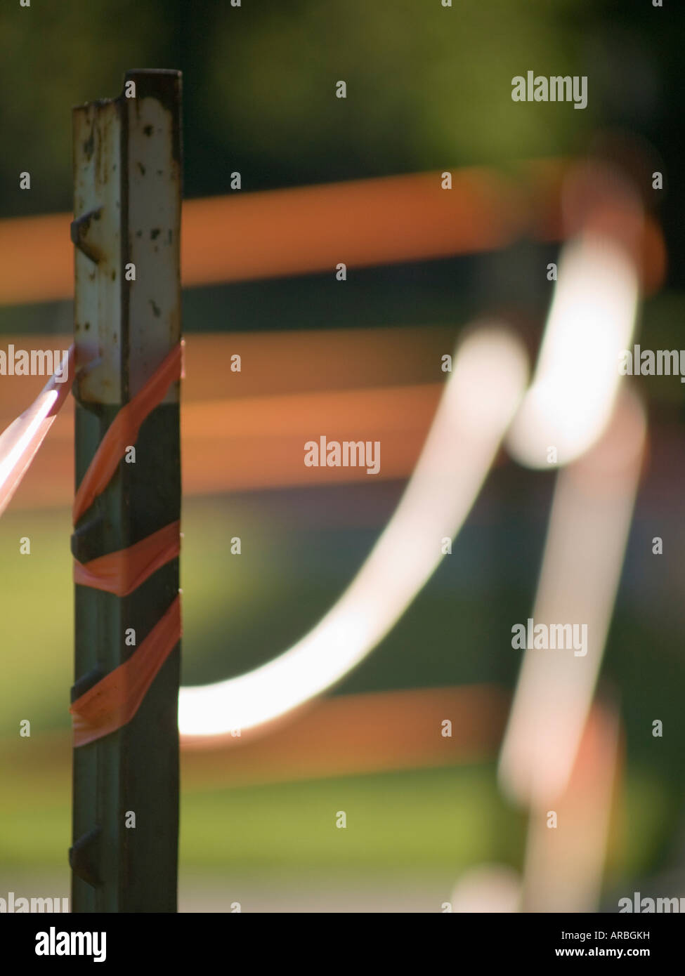Tape indicating off limits lawn hi-res stock photography and images - Alamy