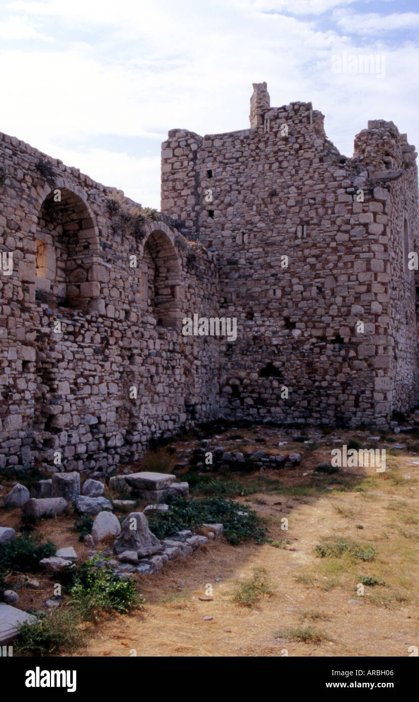 CASTLE OF LYKOURGOS LOGOTHETIS PYTHAGORIO SAMOS GREEK ISLAND EUROPE ...