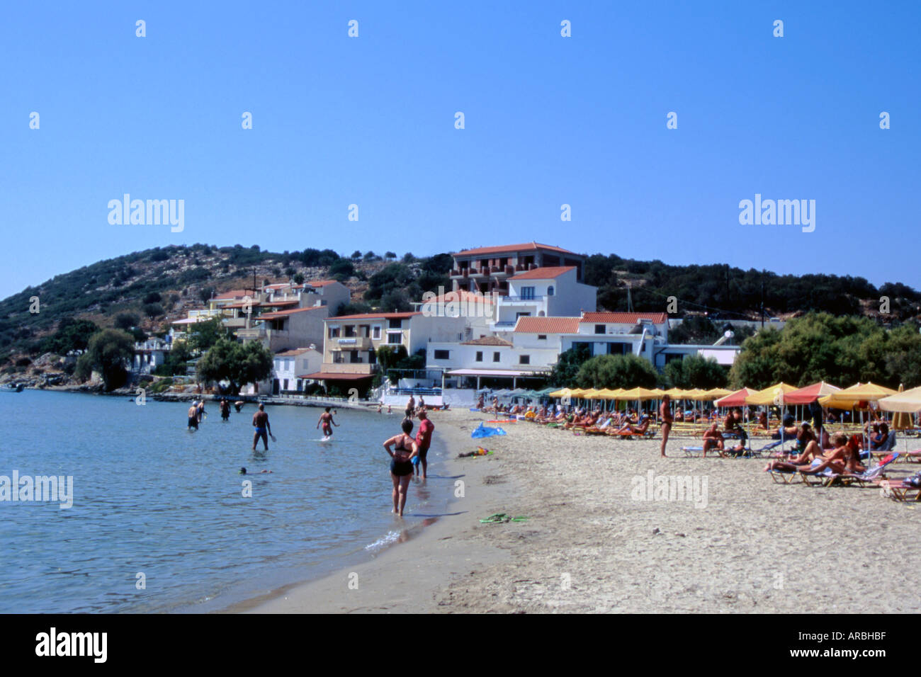 PSILI AMOS SAMOS GREEK ISLAND EUROPE Stock Photo - Alamy