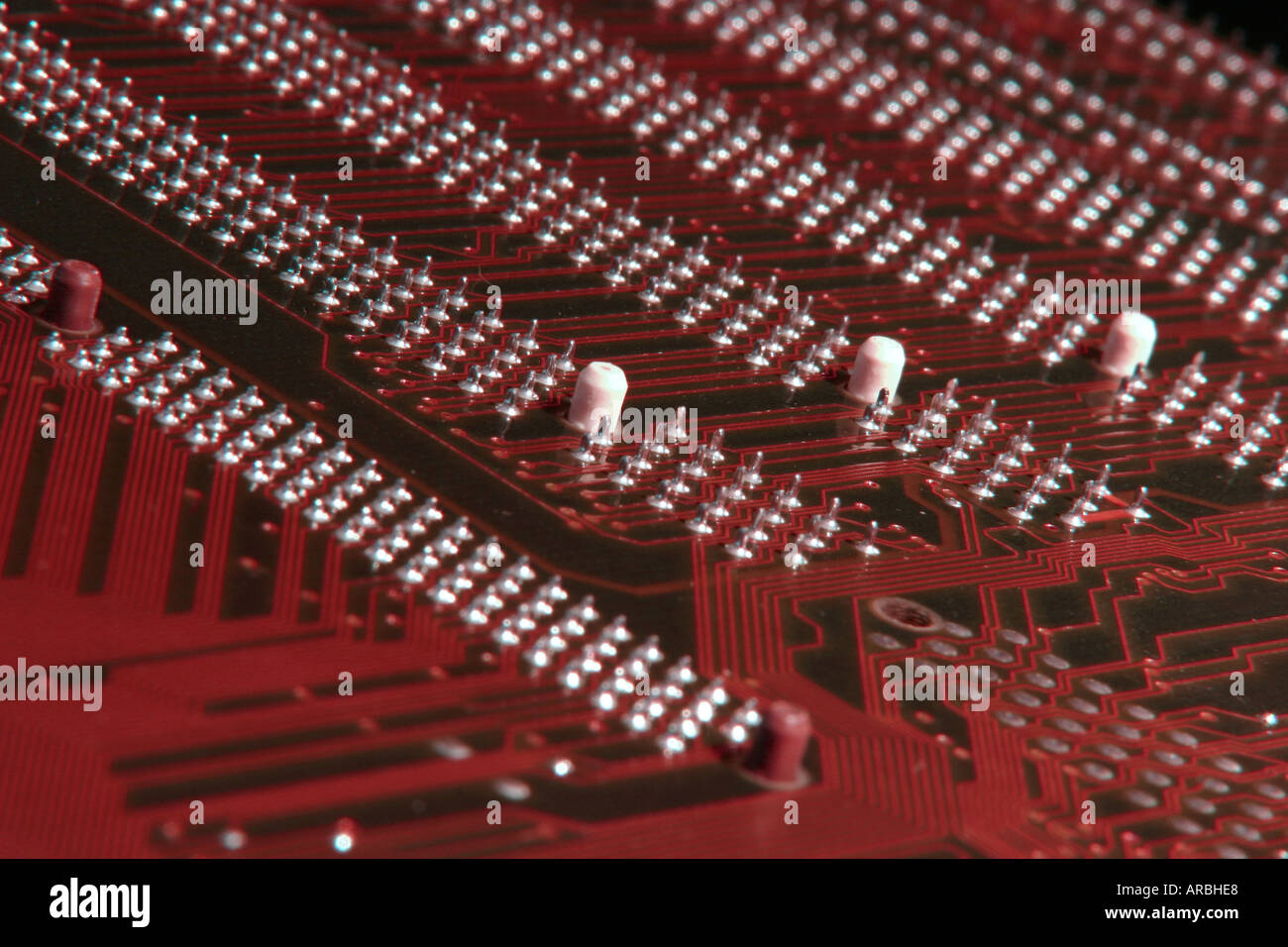 printed circuit board of a computer Stock Photo - Alamy