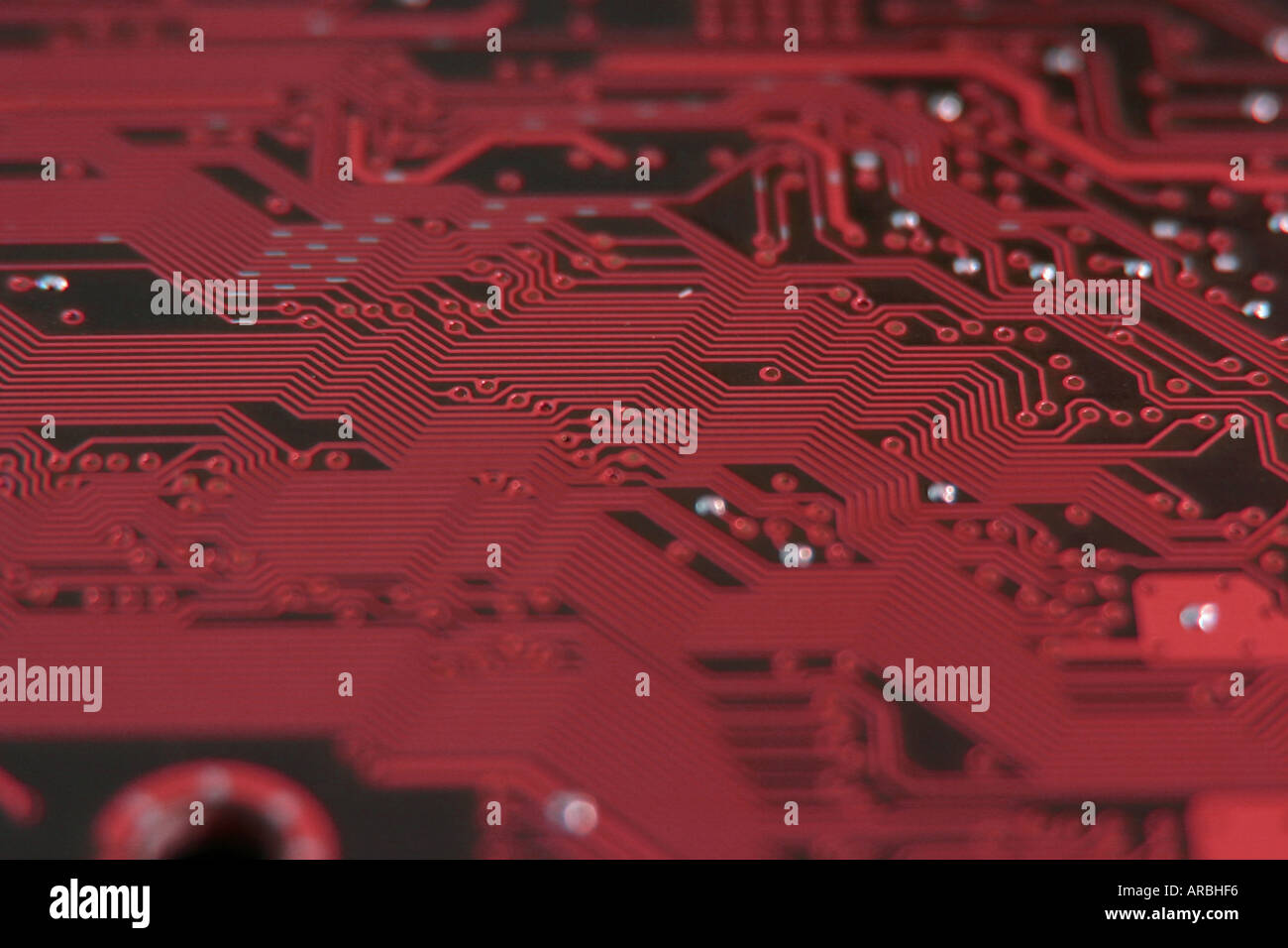 printed circuit board of a computer Stock Photo - Alamy