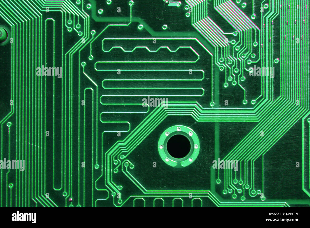printed circuit board of a computer Stock Photo - Alamy