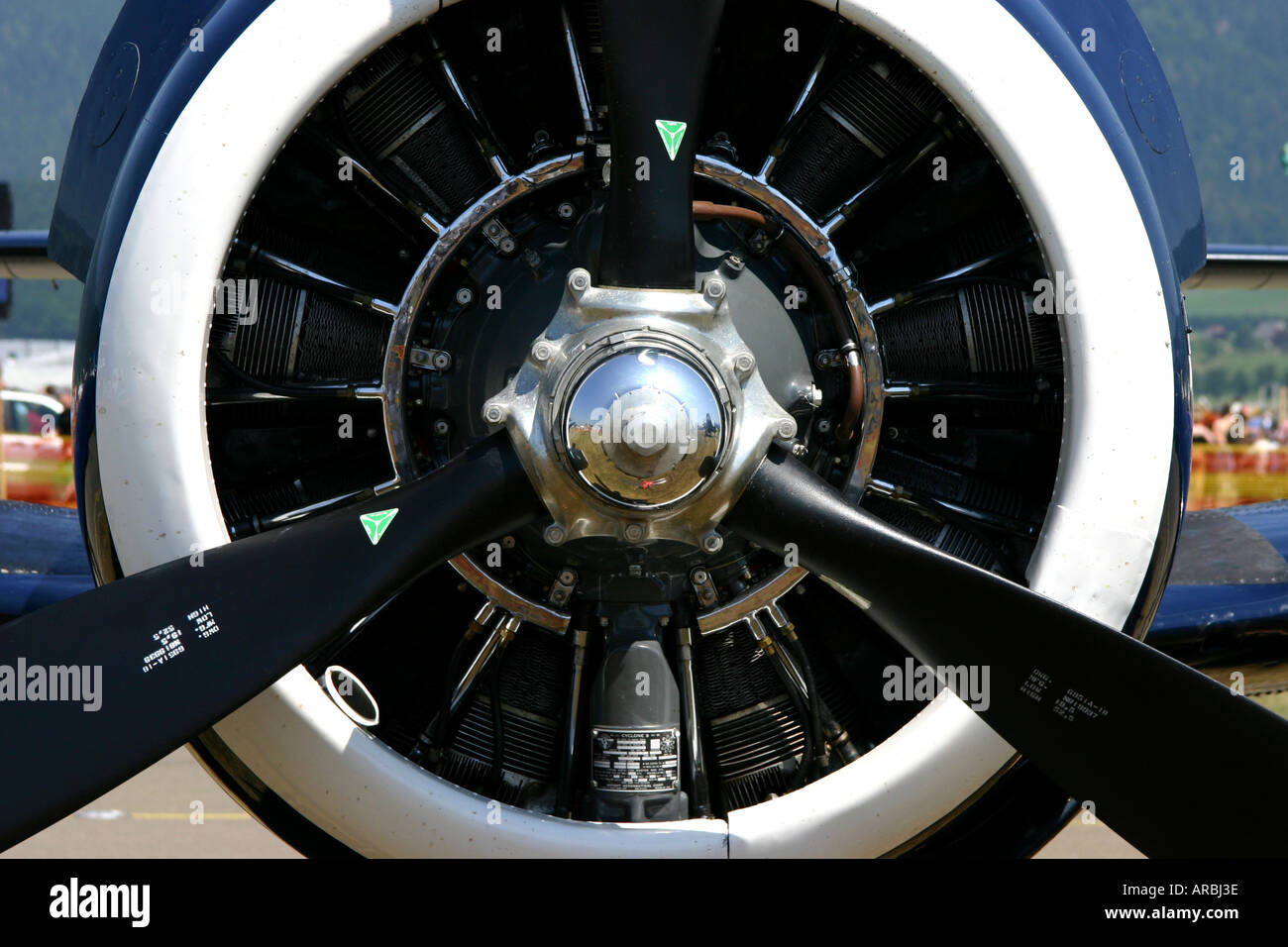 engine und propeller of a North American T-28B Trojan Stock Photo - Alamy