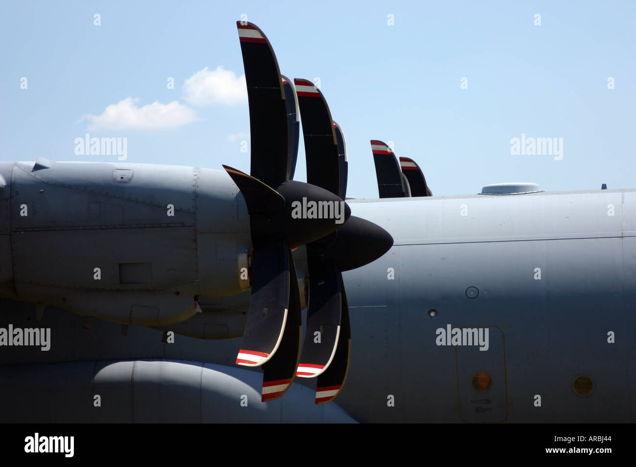 propellers of a Lockheed C-130 Hercules Stock Photo - Alamy