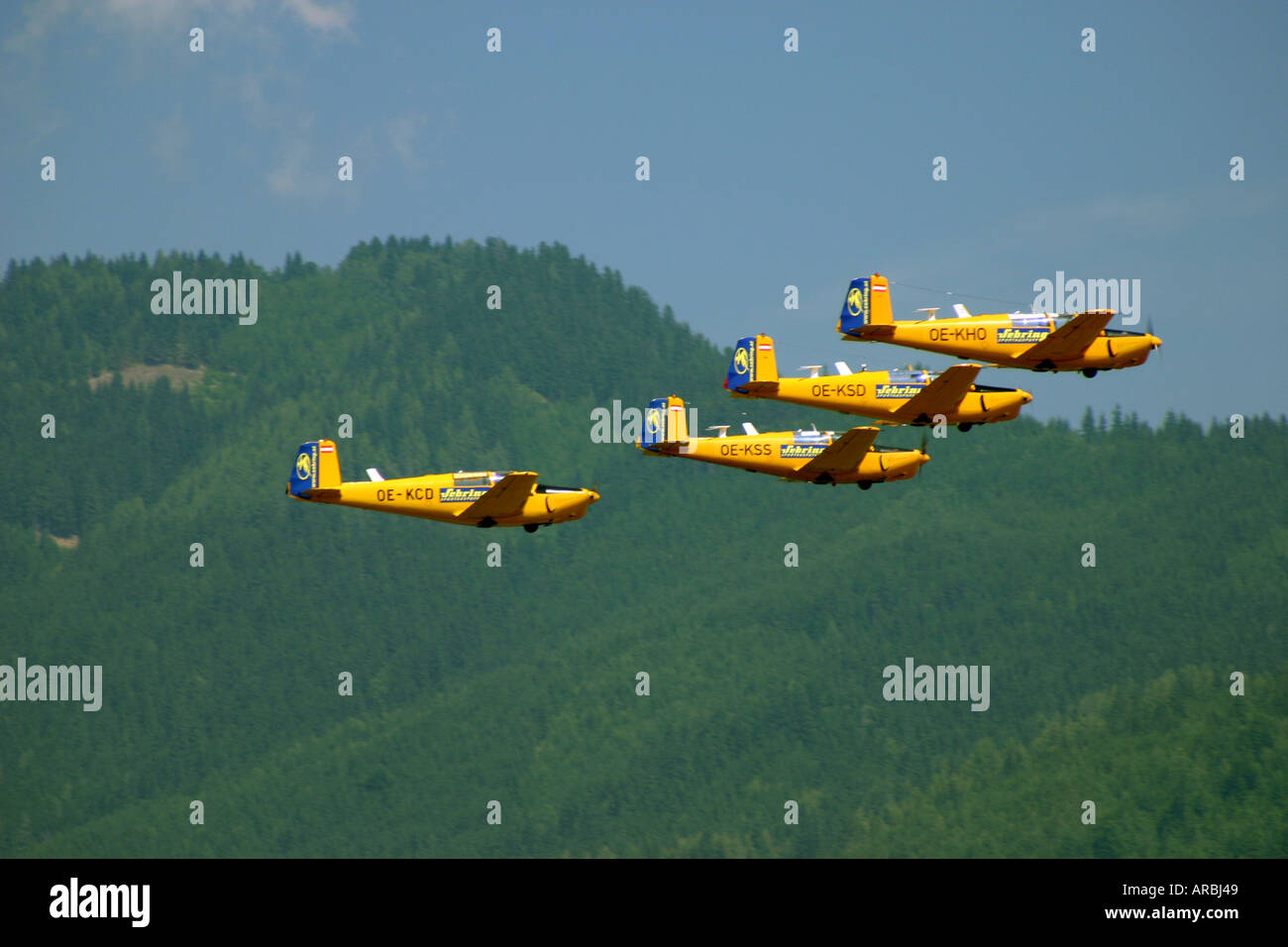 formation flight at a airshow Stock Photo - Alamy