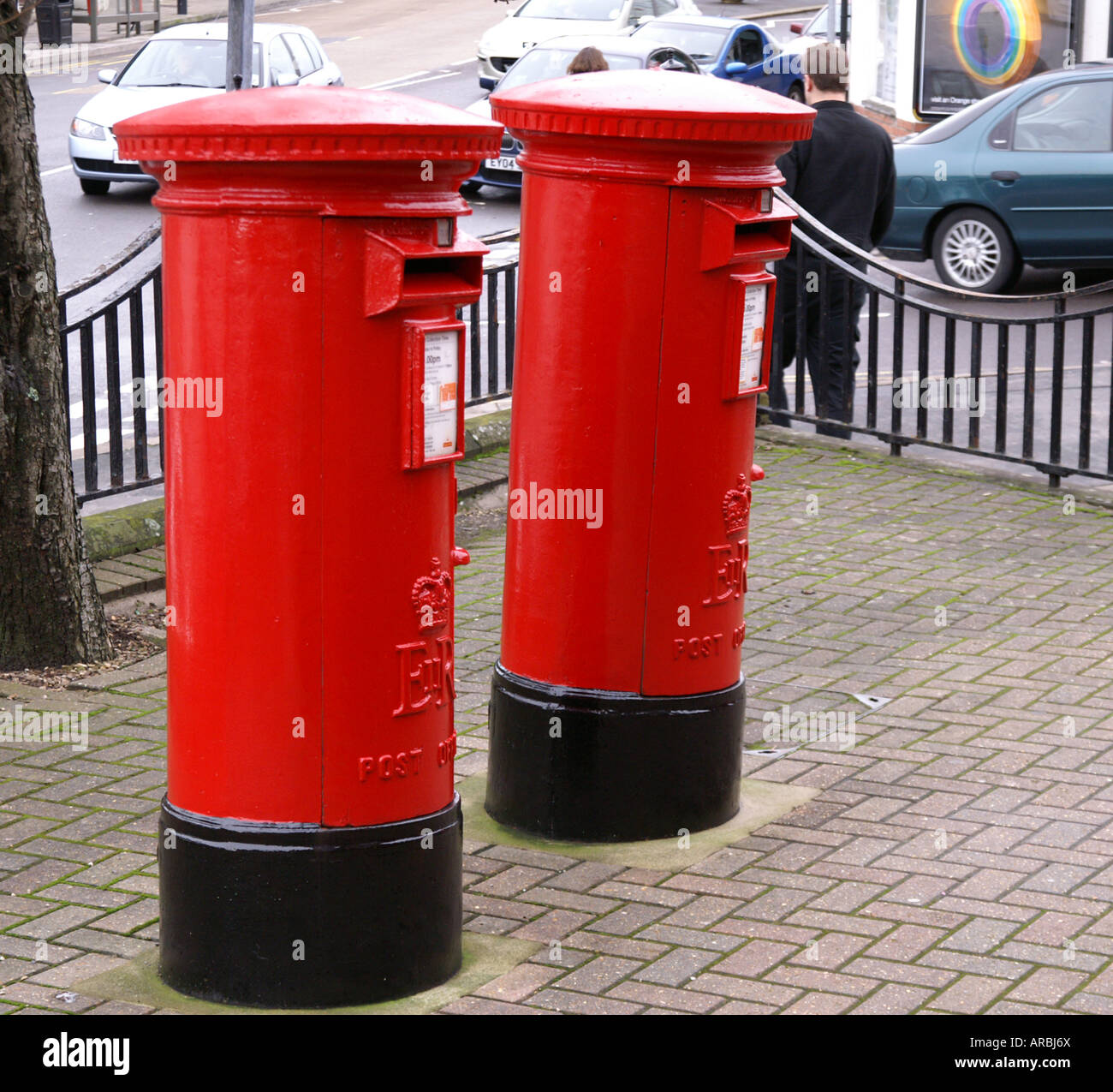 Two post boxes hi-res stock photography and images - Alamy