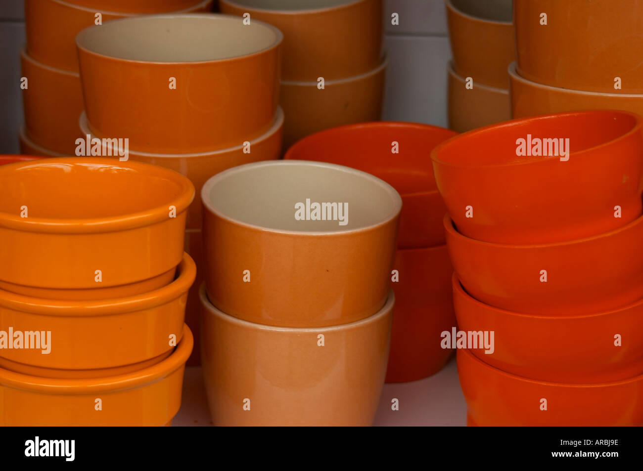 orange flowerpots Stock Photo, Royalty Free Image: 5224093 - Alamy