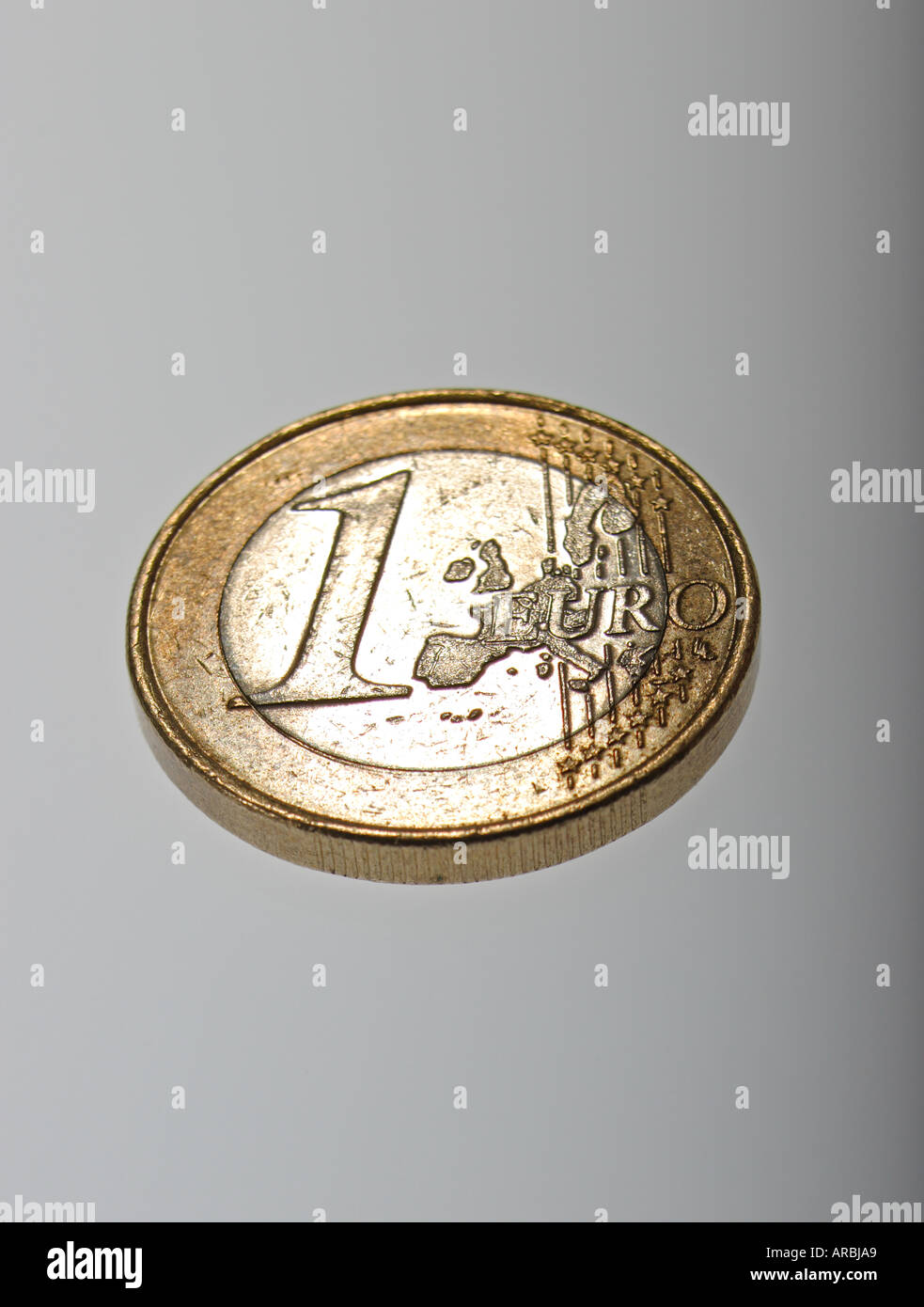 One Euro coin Stock Photo - Alamy