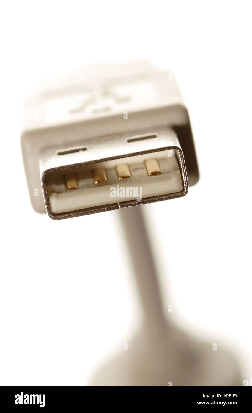 USB Computer Cable, computer network, connectivity Stock Photo - Alamy