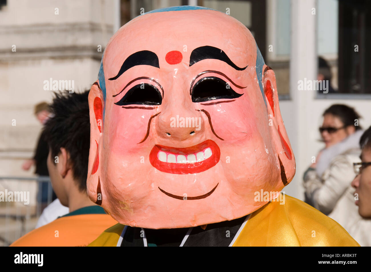 The traditional jester at the Chinese celebrations of New Year in ...