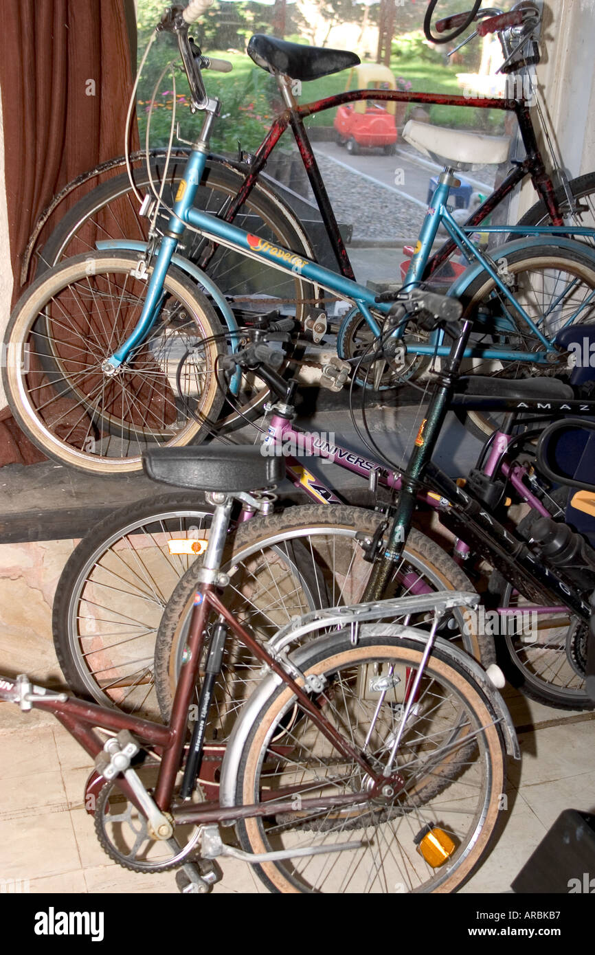 collection of old bicycles Stock Photo - Alamy