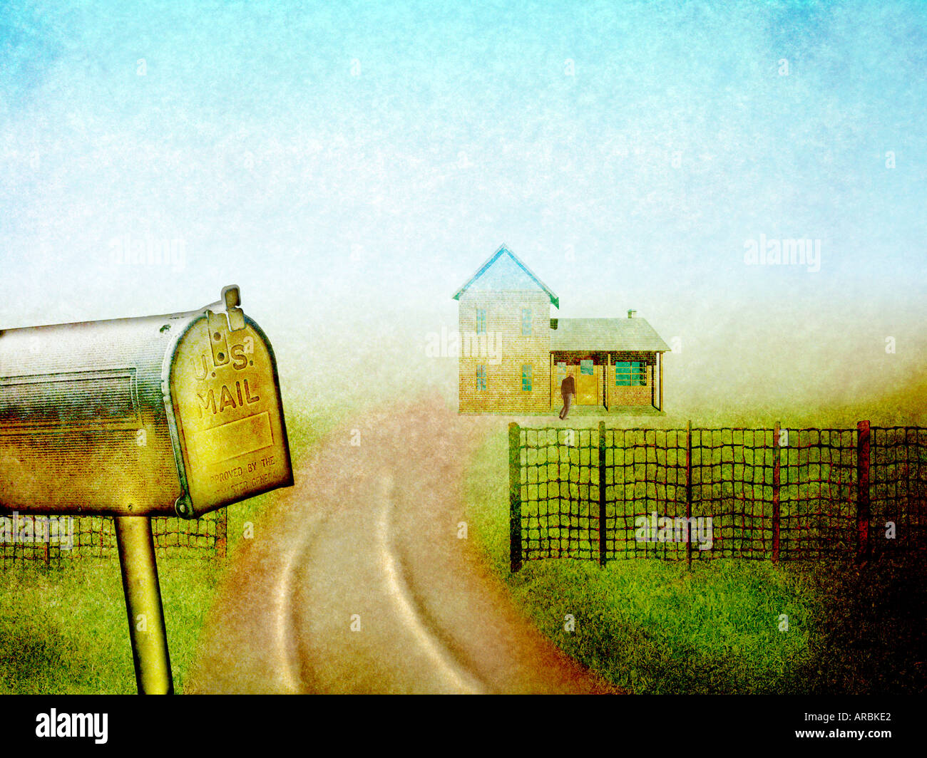 American country lane hi-res stock photography and images - Alamy