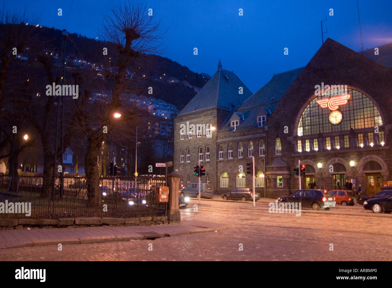 Bergen Railway Station Stock Photo - Alamy