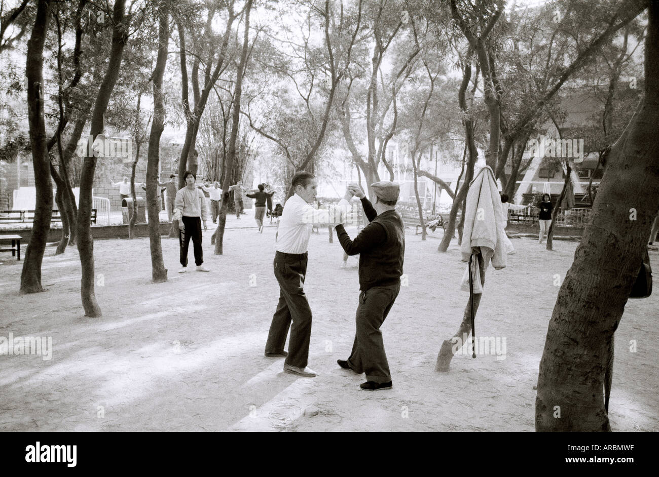 Traditional exercise martial art in Hong Kong in China in Far East ...