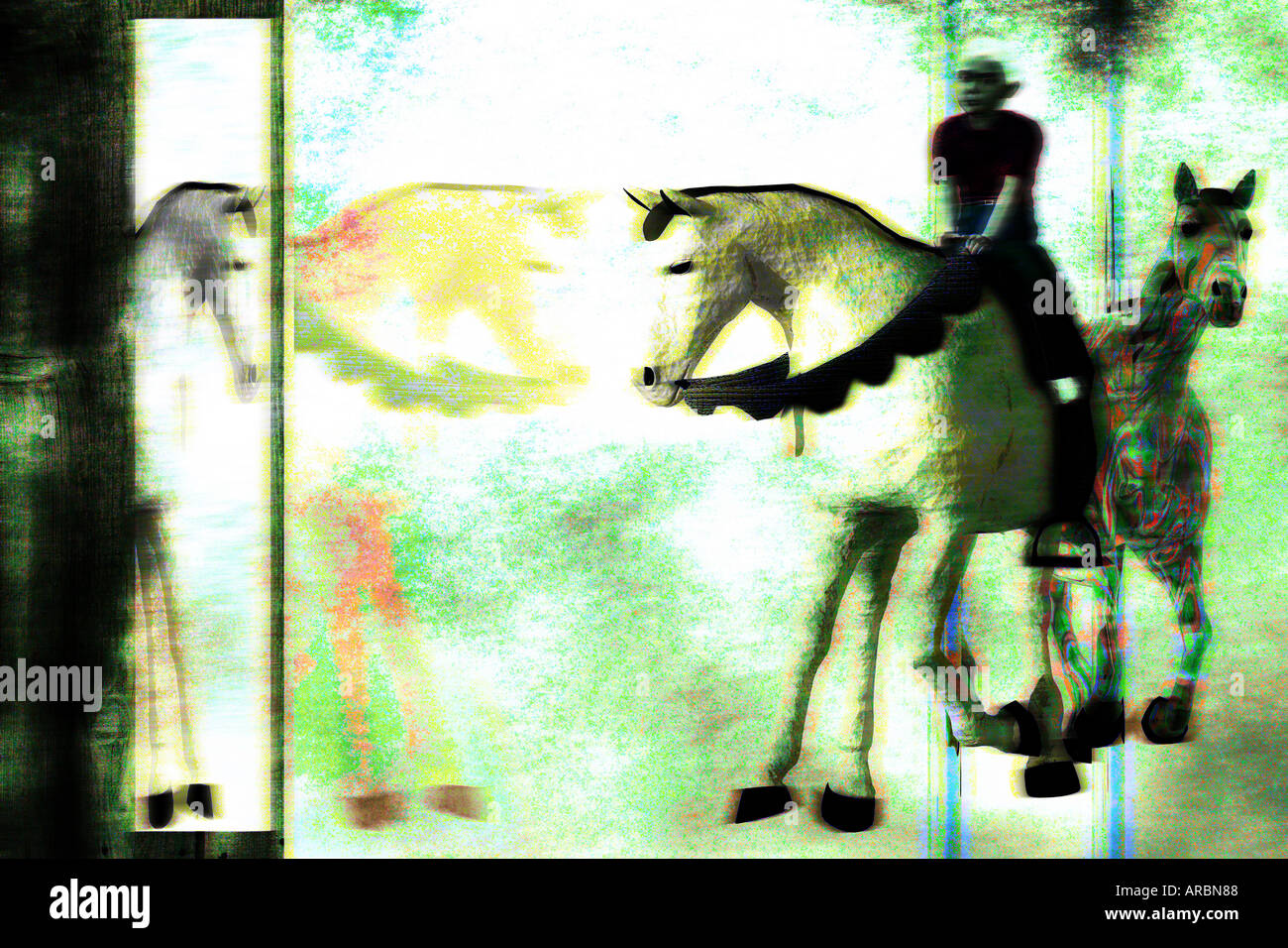 Carousel horses abstract hi-res stock photography and images - Alamy