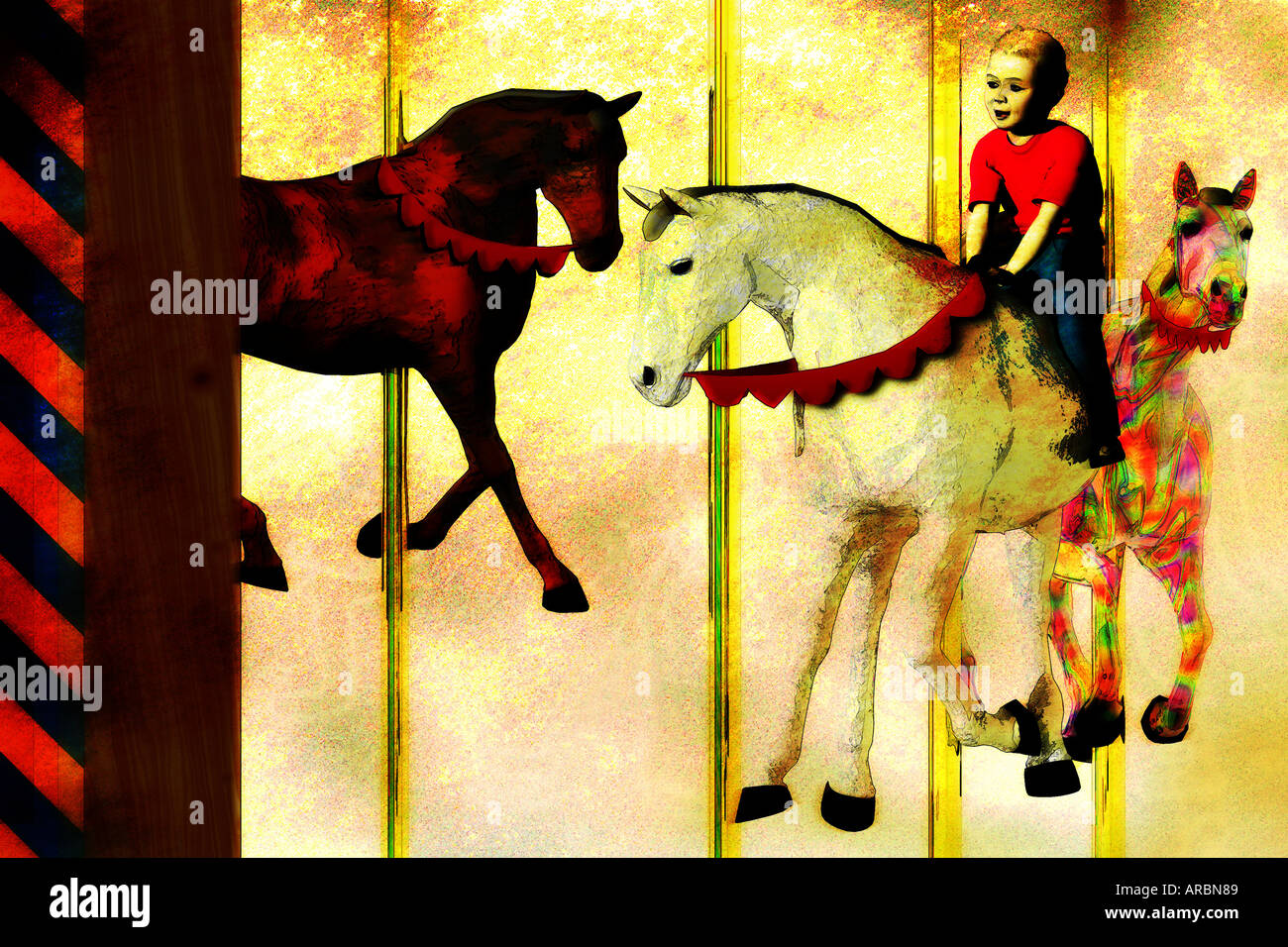 Carousel horses abstract hi-res stock photography and images - Alamy