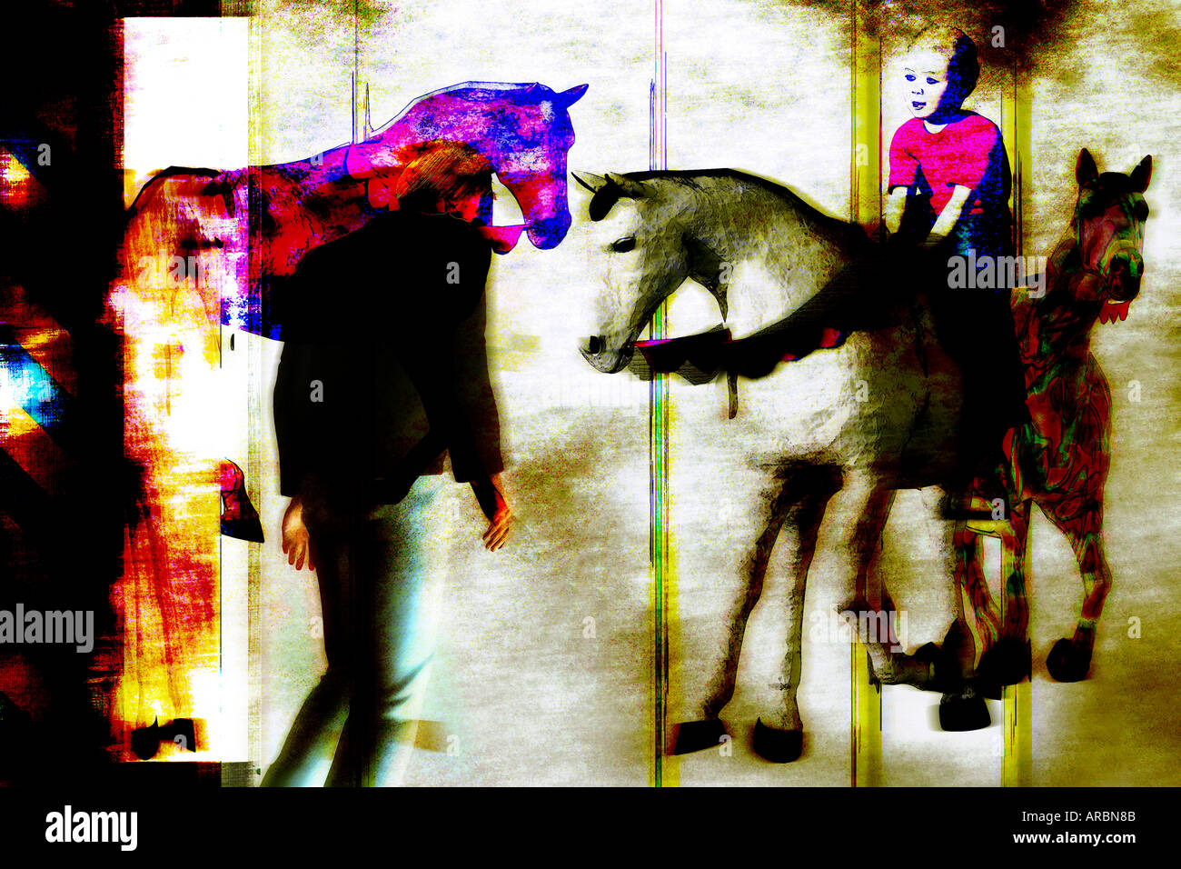 Carousel horses abstract hi-res stock photography and images - Alamy