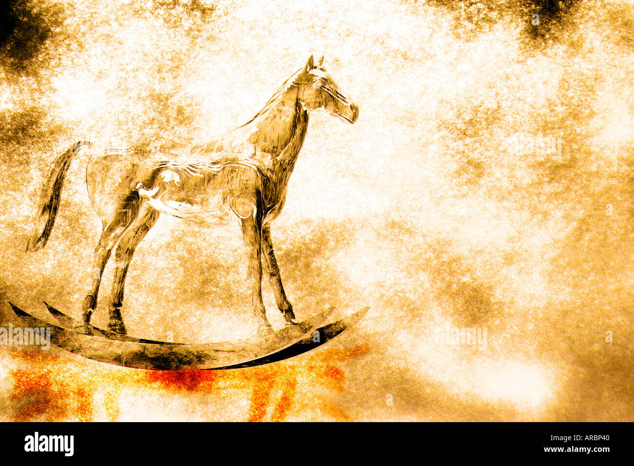 Old fashioned rocking horse hi-res stock photography and images - Alamy