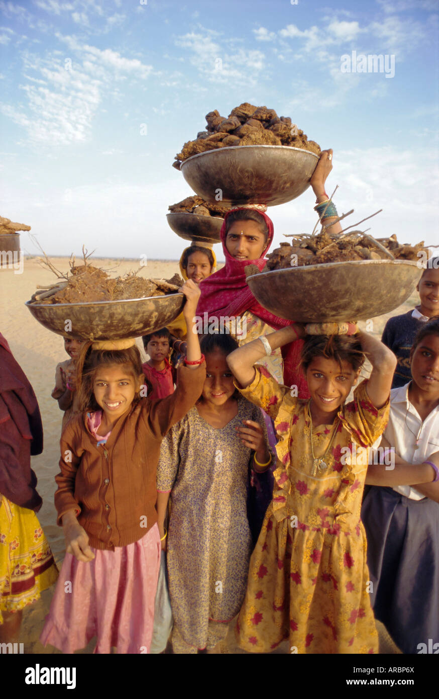 Indian cooking with children hi-res stock photography and images - Alamy