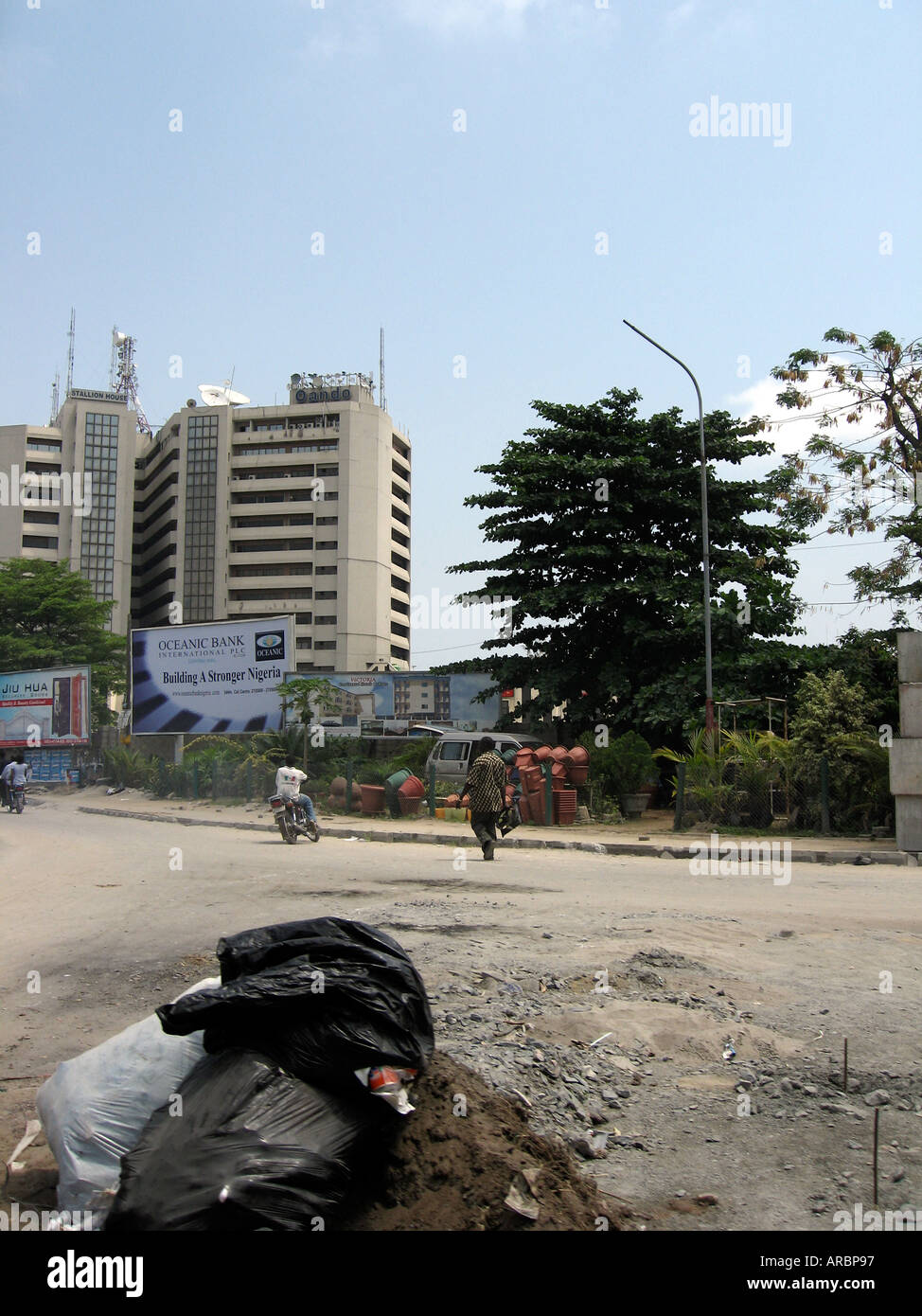 general street scene, lagos, nigeria Stock Photo - Alamy