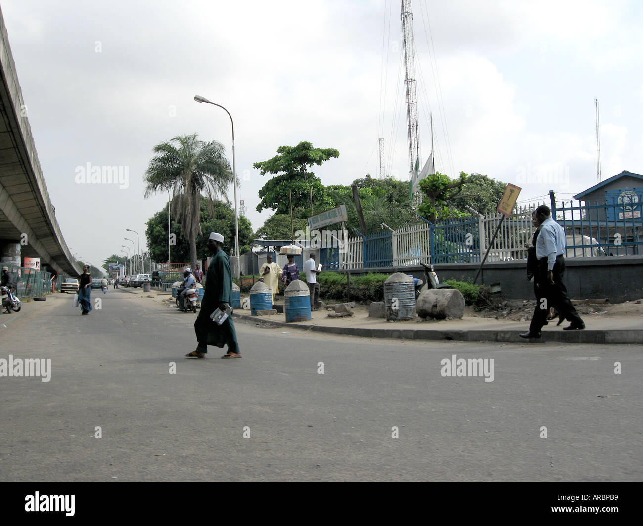 Street scene, Lagos, Nigeria Stock Photo - Alamy