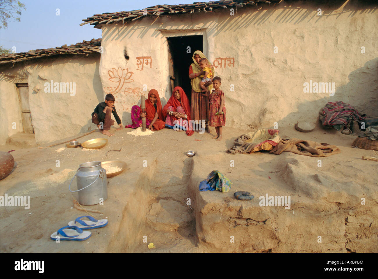 Village life, Deogarh, Rajasthan, India Stock Photo - Alamy