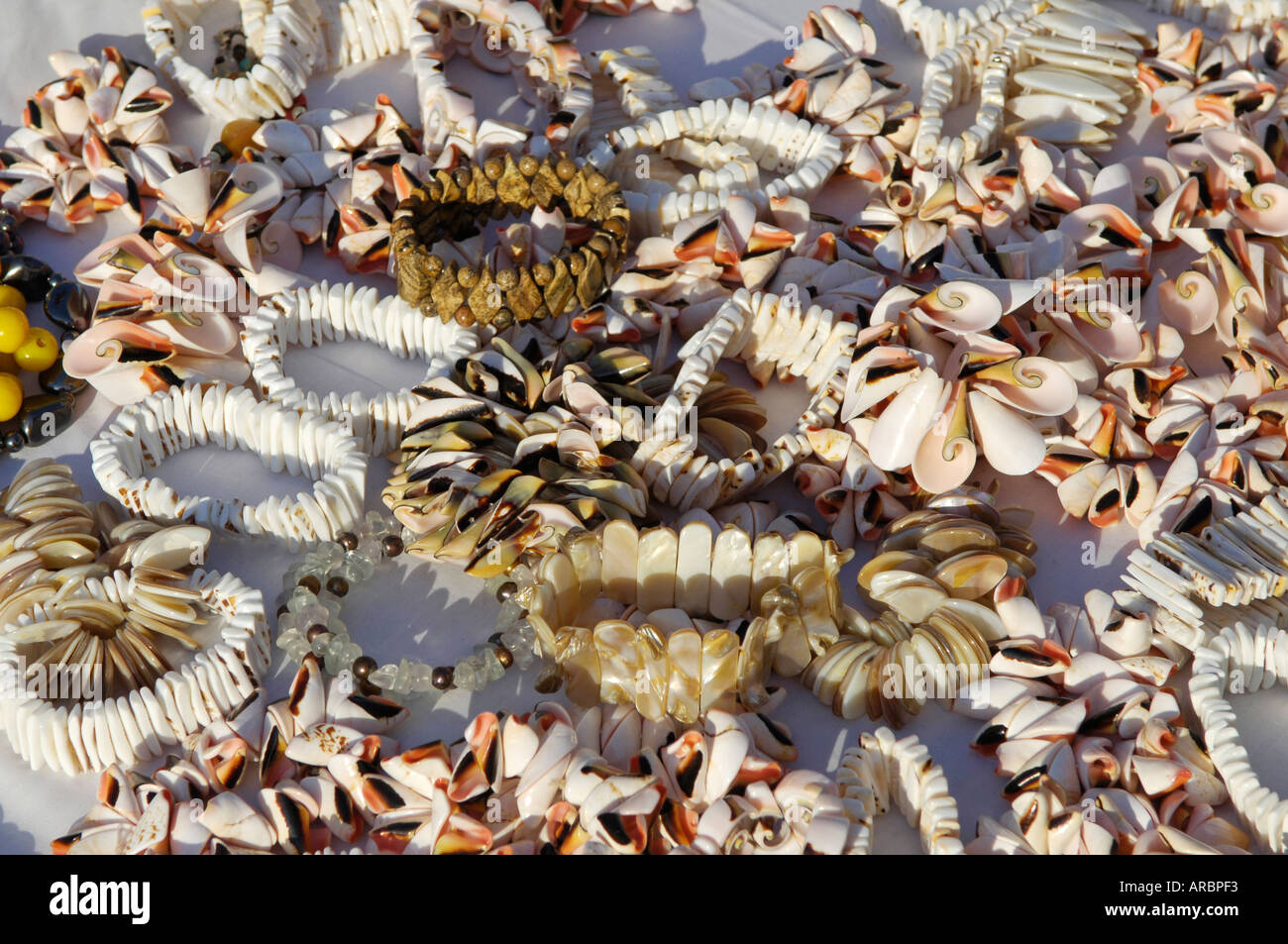 jewellery made of shells and corals Stock Photo - Alamy