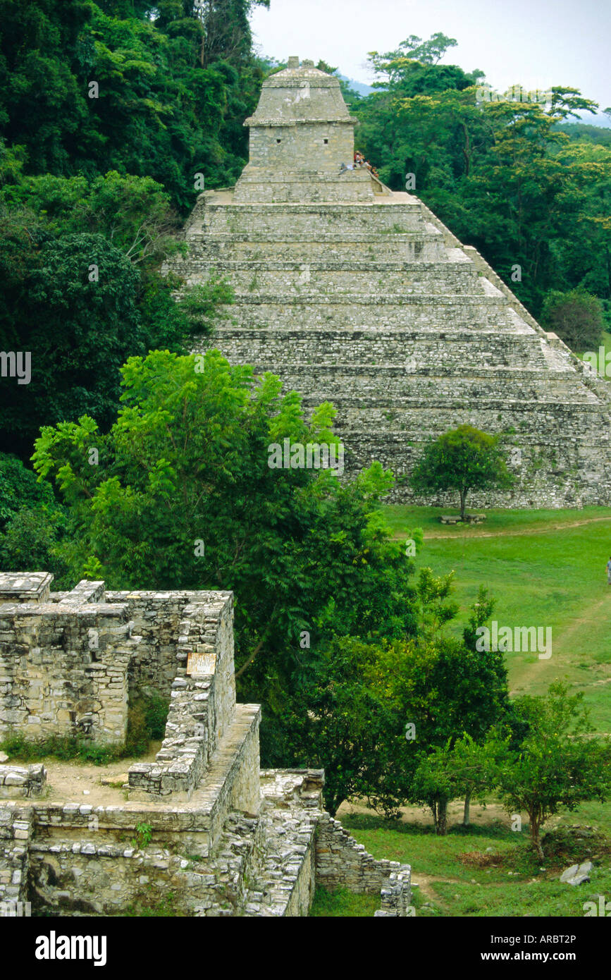 Temple of the Inscriptions (Mayan), Palenque, Mexico, Central America ...