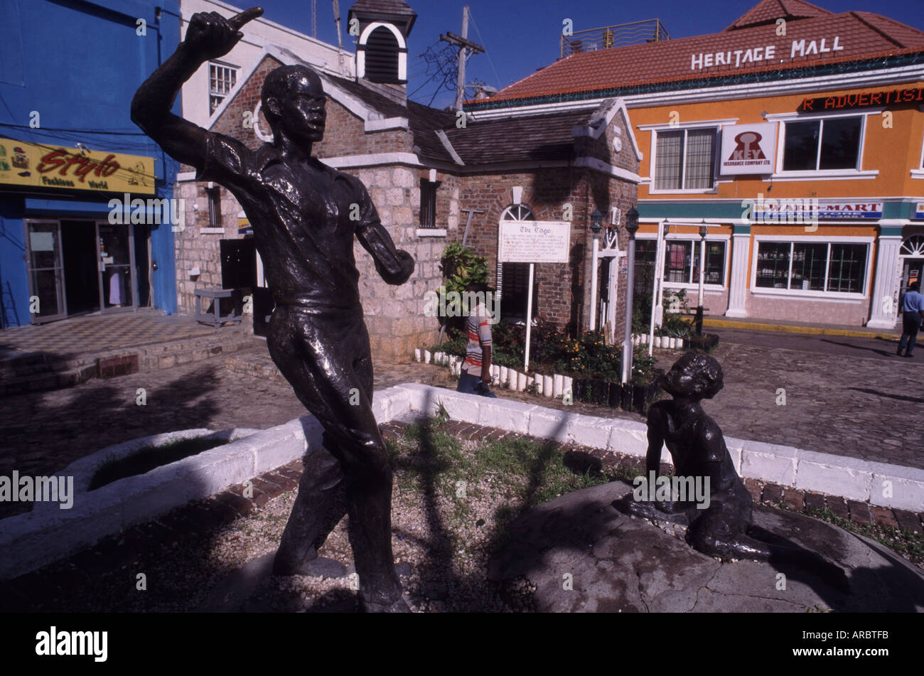 Montego Bay, statue of Samuel Sharp Stock Photo - Alamy