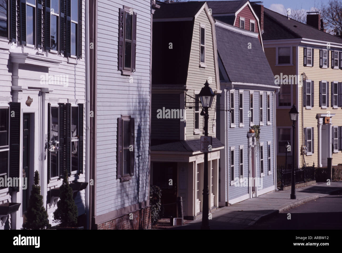 Colonial houses, Marblehead Stock Photo - Alamy