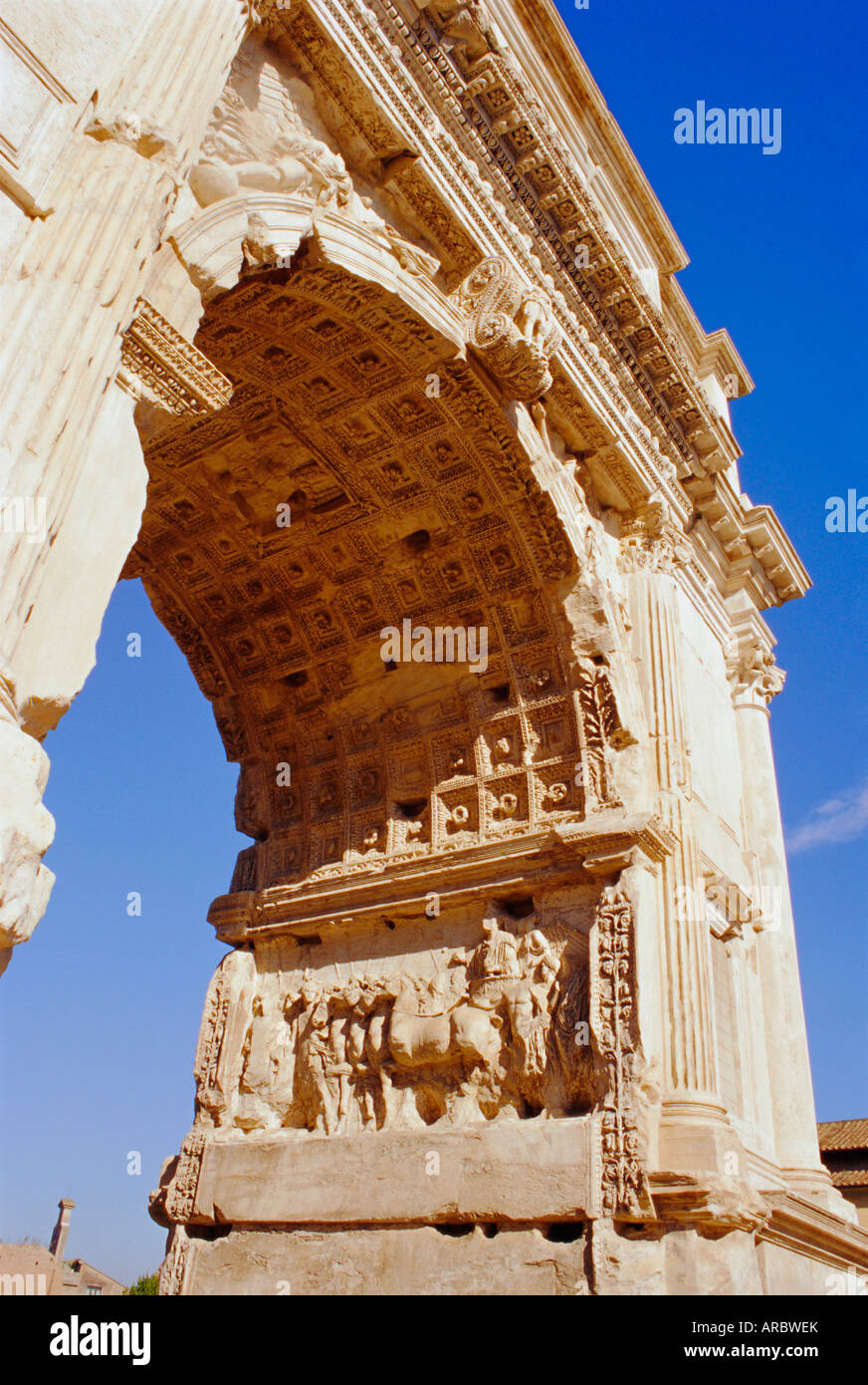 Titus gate rome hi-res stock photography and images - Alamy