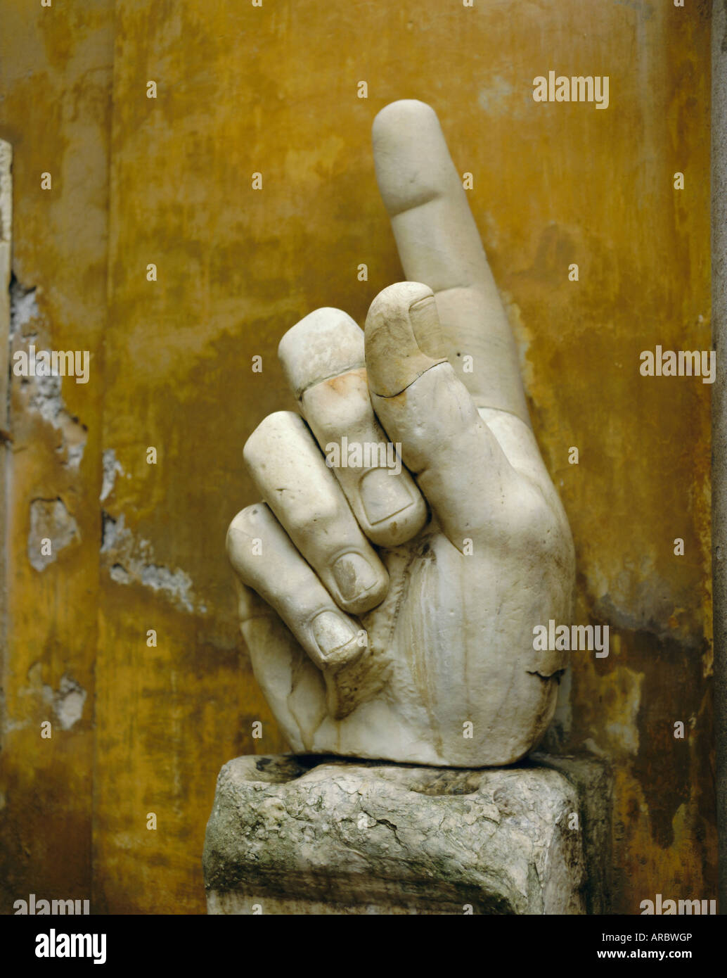 Colossus of constantine hand sculpture hi-res stock photography and ...