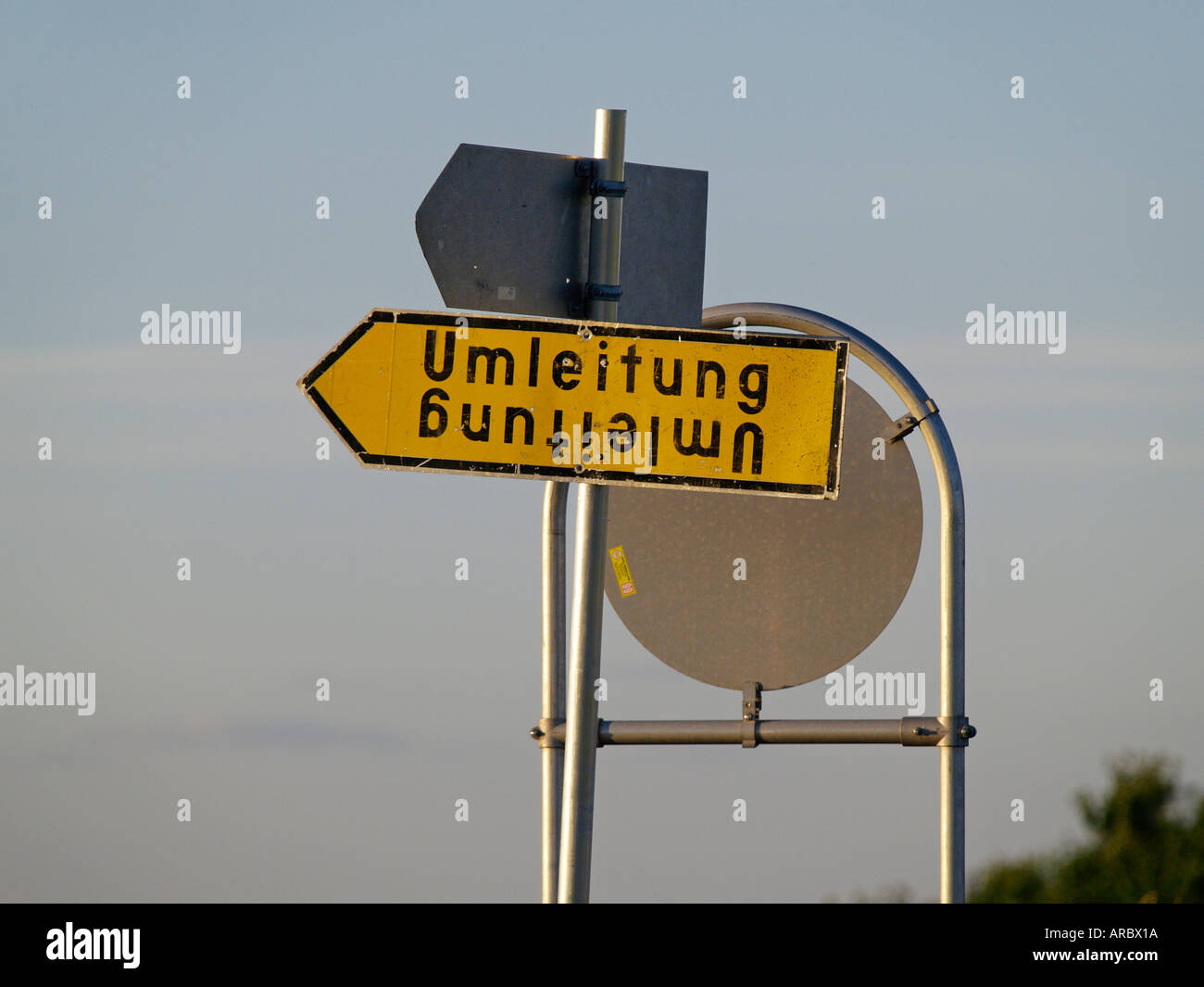 traffic sign Umleitung, route diversion Stock Photo - Alamy