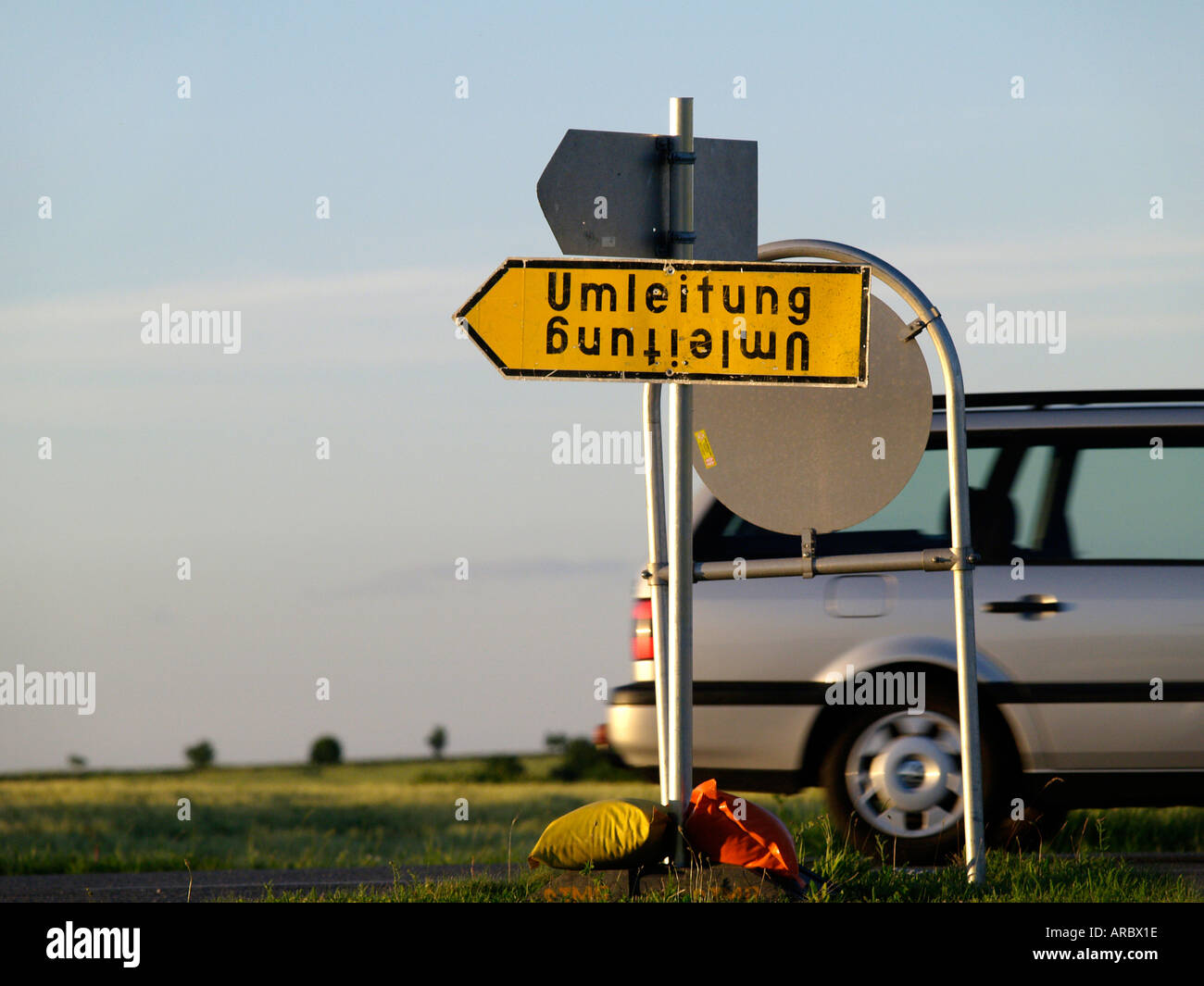 traffic sign Umleitung, route diversion Stock Photo - Alamy