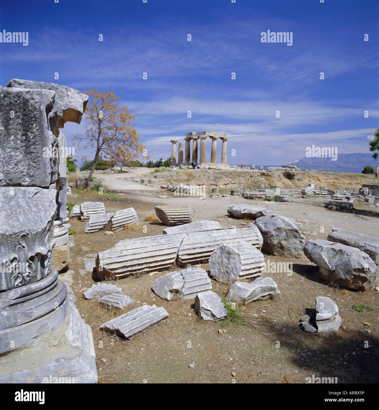 Korinthos temple hi-res stock photography and images - Alamy